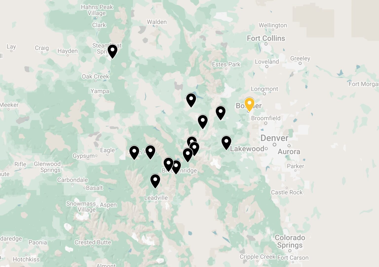 Skiing Near CU Boulder - CU Boulder Map | Maps Of CU Campus, Parking ...